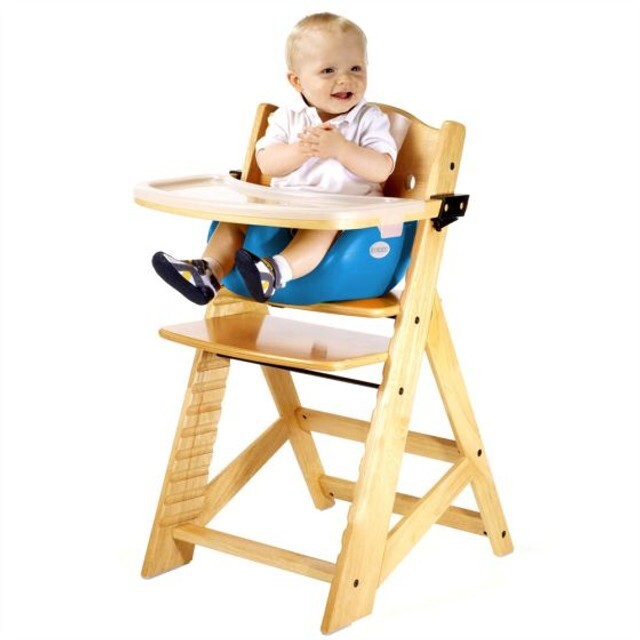 NEW Keekaroo Adjustable Height Right Infant Seat Insert Wood High Chair ...