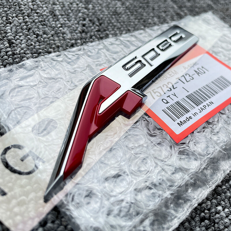 2X For Acura A Spec Side Fender Badge Logo Aspec Sport Chrome Emblem ...