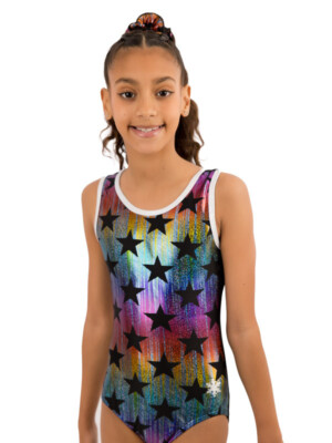 NEW! Starbright Girls Gymnastics Tank Leotard by Snowflake Designs | eBay