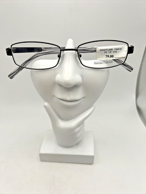 Heartland Collection Vance Designer Eyeglasses Frame 56-18-150 Black | eBay
