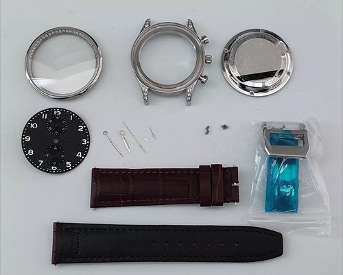 41mm Stainless Steel Watch Case With Band Kit IWC Portugieser for 7750 ...