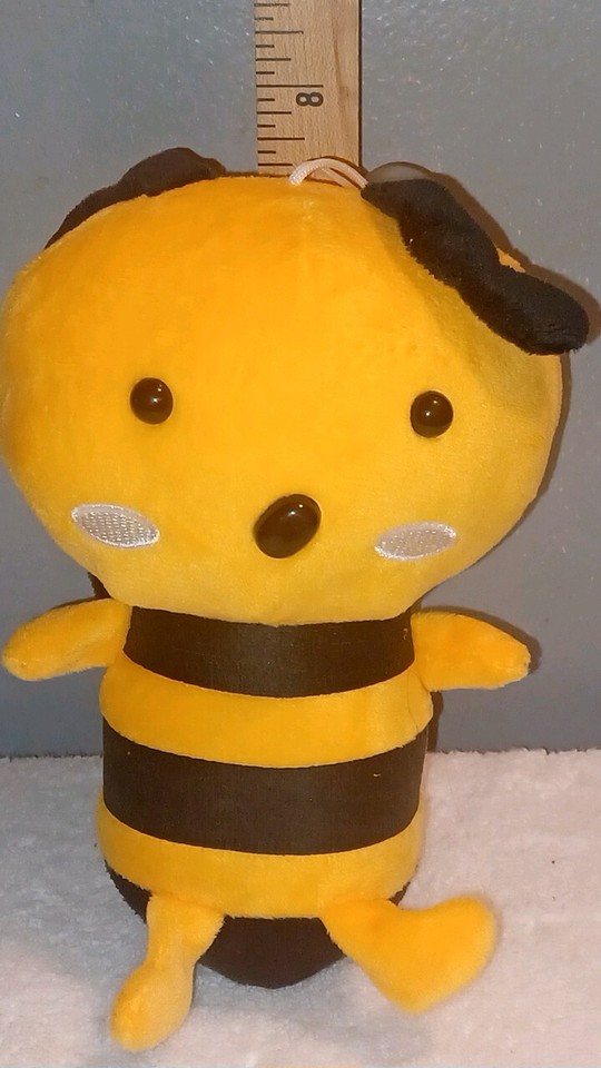 Plush Bumble Bee Stuffie Plushie Black & Yellow 7.5 in USA | eBay