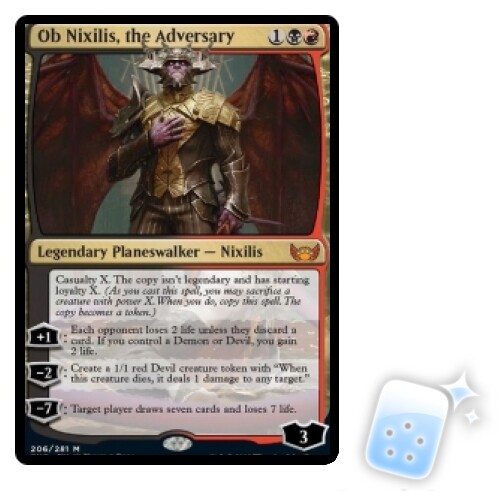 OB NIXILIS, THE ADVERSARY Streets Of New Capenna SNC Planeswalker Magic ...