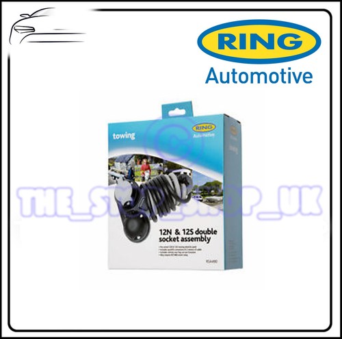 Ring Towing Caravan 12N 12STwin Socket Assembly (c/w fog cut out ...