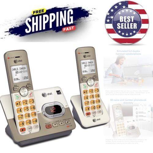 Cordless Phone with Answering System Extra-large Backlit Keys Digital ...
