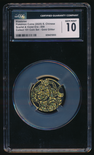 BLASTOISE CGC 10 Collect 151 Coin Gold Glitter S Chinese Hidden ...