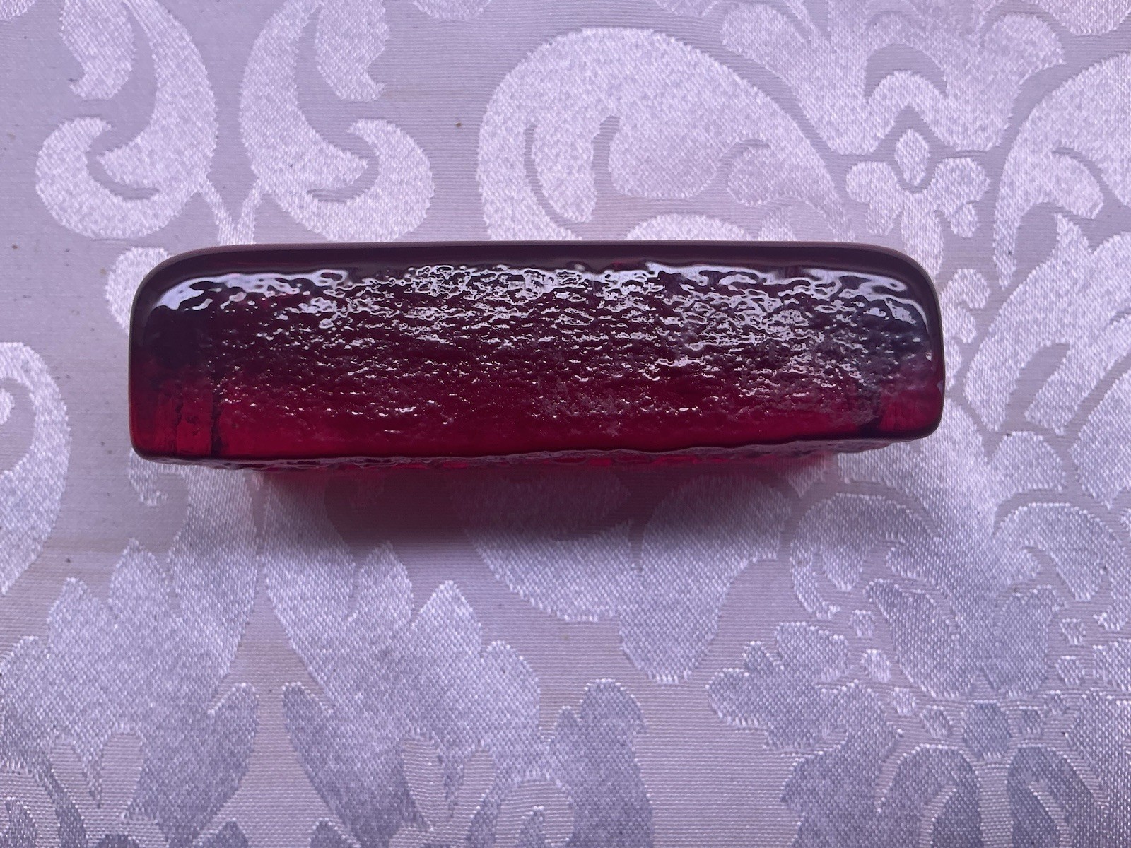 Glass Paperweight Imperial Glass Co, Red Brick “SAVE IMPERIAL" 1984 | eBay