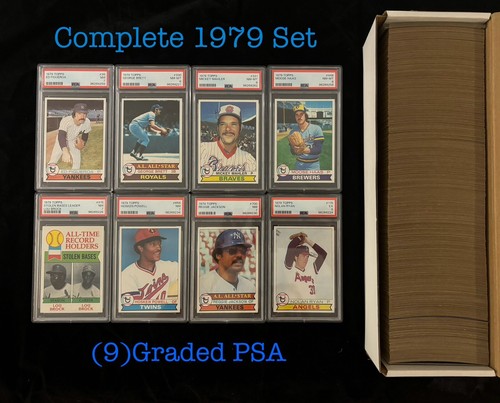 1979 Topps Baseball Complete Set NM 726,(9) PSA Graded SLABS, 3 1979 ...