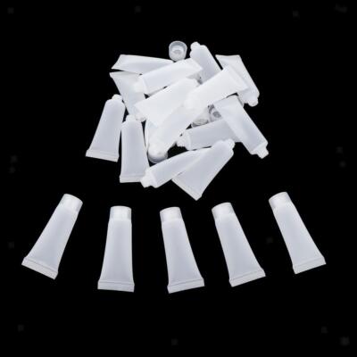 20pcs Empty Plastic Tubes Bottles Vials Clear | eBay