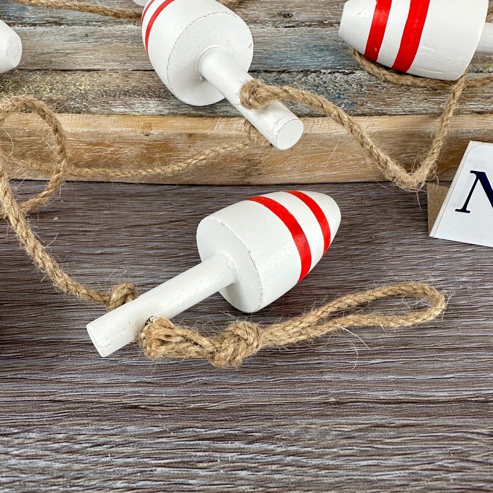 Lobster Buoy Floats On String - Red or Blue Fish Net Garland - 6 Ft ...