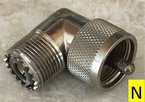 PL-259 Right Angle Female to Male UHF RF Connector | eBay