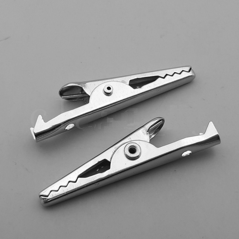 20Pcs Metal 35mm Small Size Crimp Alligator Clips Test Probes NEW CA | eBay