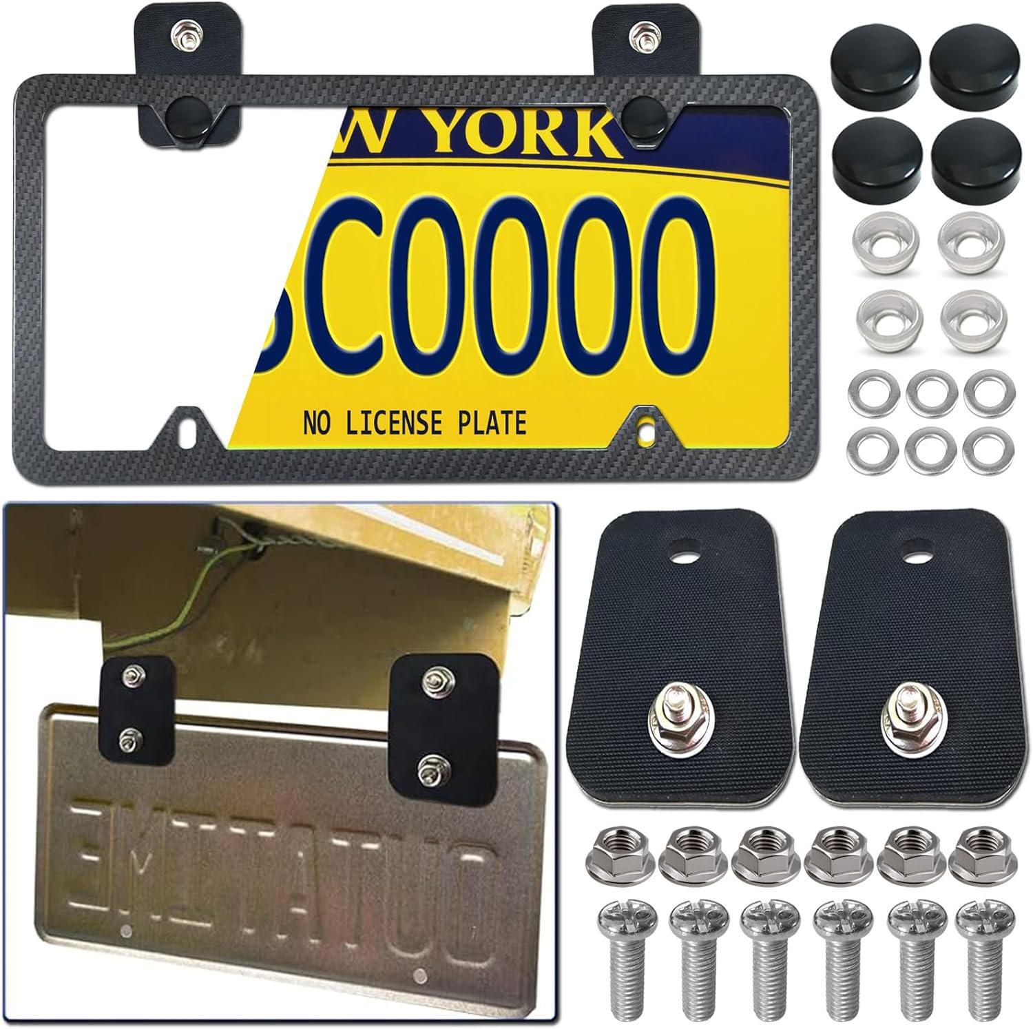 Trailer License Plate Holder Bracket- Truck/RVs/Boats/Jet Ski Rubber ...