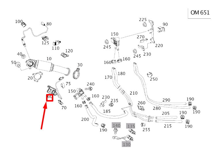 Genuine Mercedes-Benz A0009058611 CONTINENTAL A3c01067900-610 NOX ...