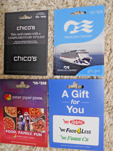 Collectible Gift Cards, new and unused, with backing, no value on cards ...