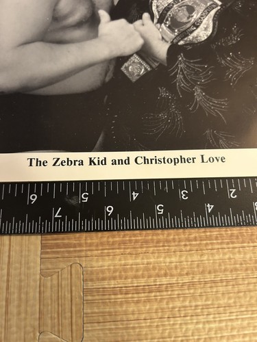 Zebra Kid & Christopher Love original wrestling promo photo WWE WWF NWA ...