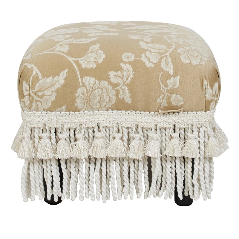 Fiona Traditional Decorative Footstool Neutral | eBay