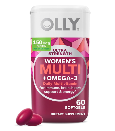 Olly Ultra Women's Multi Softgels Overall Health and Immune Support ...