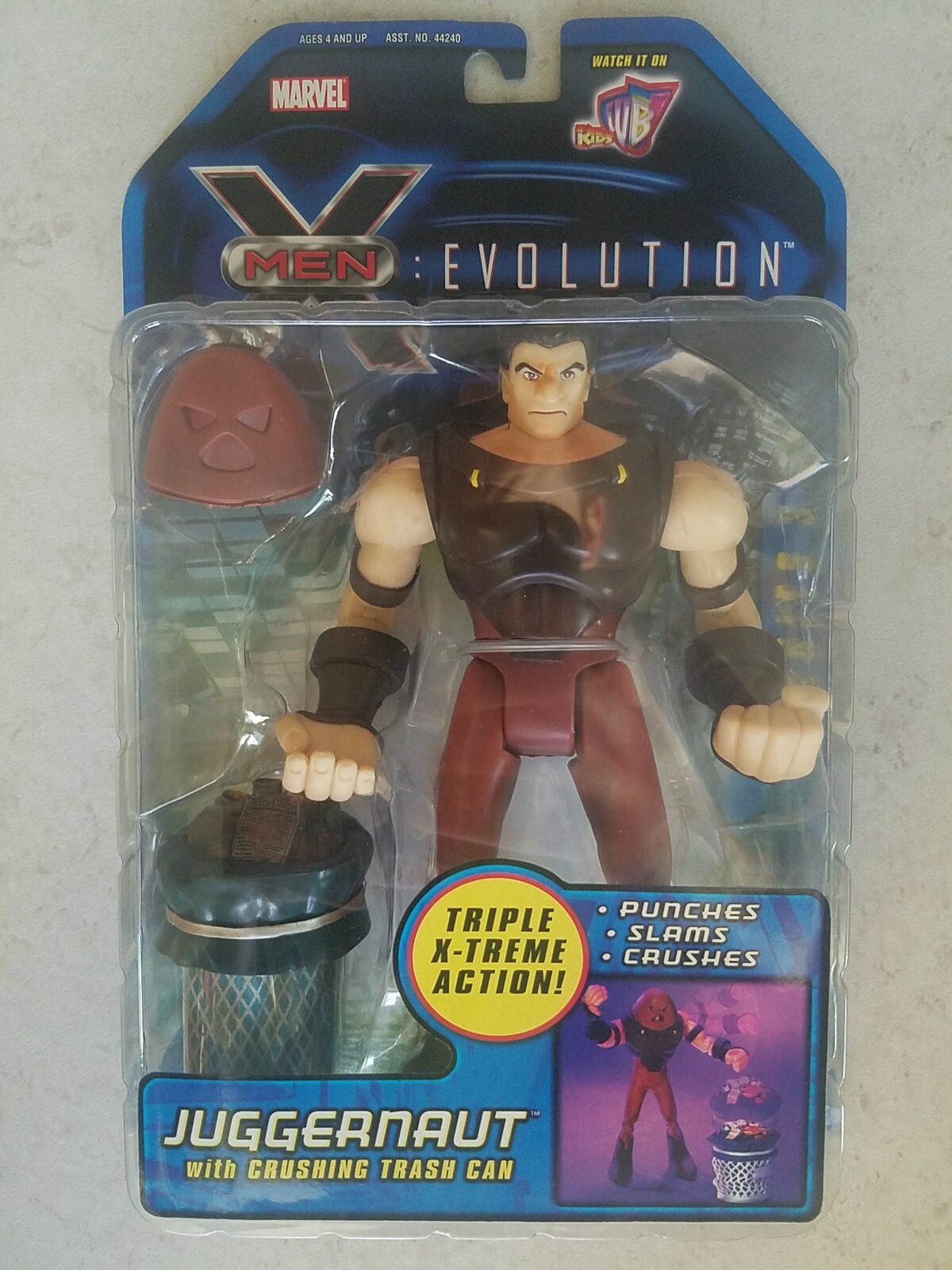 NEW MARVEL X-MEN EVOLUTION JUGGERNAUT FIGURE 2001 TOYBIZ SERIES 3 KIDS ...