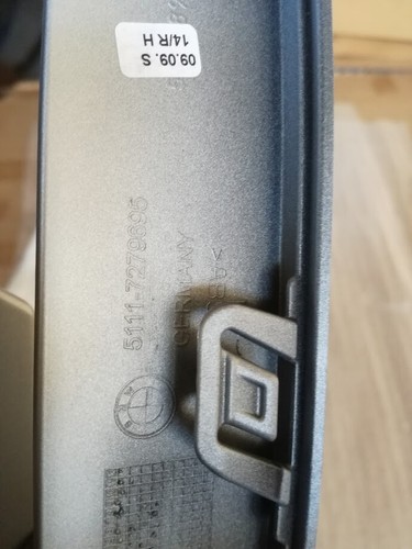Griglia di copertura del fendinebbia sinistro BMW 3 F30 51117279695 ...