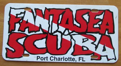 1990'S FANTASEA SCUBA PORT CHARLOTTE FLORIDA BOOSTER License Plate | eBay