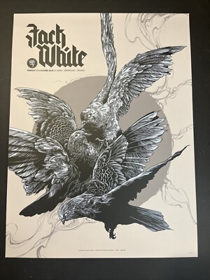 JACK WHITE Poster O2 Arena Birmingham England October 18 2018 Ken ...