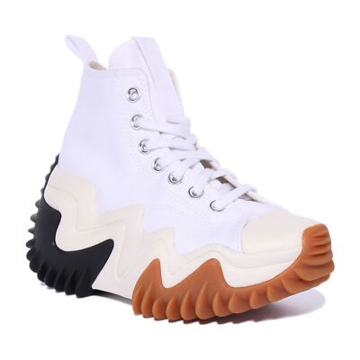 Converse 171546C Run Star Motion Hi Unisex High Trainers In White Size ...
