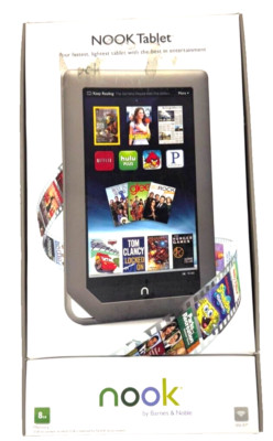 Barnes & Noble Nook Color Tablet 8GB Wi-Fi 7" BNTV250A - Silver ...