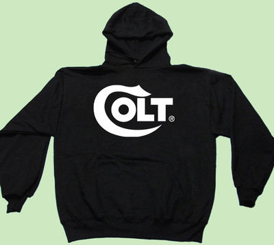 Black Hooded Sweat Shirt, Gun Control, Weapons, Military, Colt Firearms ...