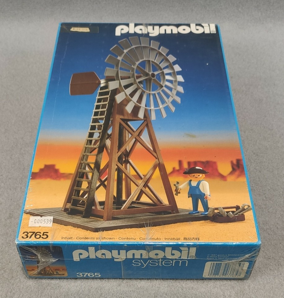 Playmobil System 3765 Far West Windmill 1987 Sealed Box Windrad | eBay
