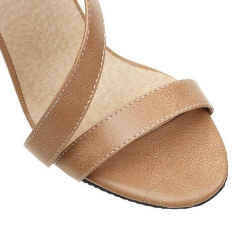 Women's Open Toe Sandals Stiletto Heels Shoes Buckle Formal Oversize ...