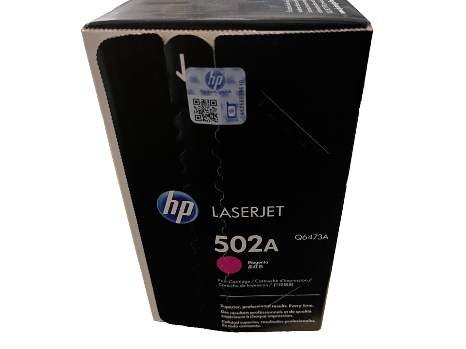 NEW Genuine HP 502A Magenta Q6473A Print Cartridge Laserjet 3600 ...