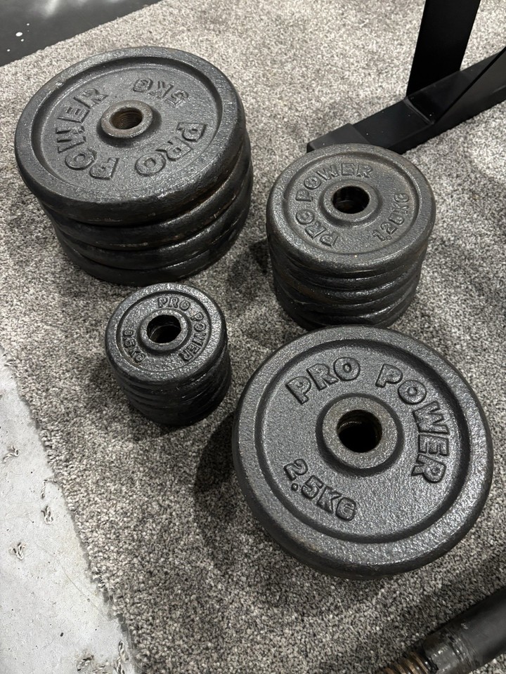 Pro Power Cast Iron Weight Plates | eBay UK