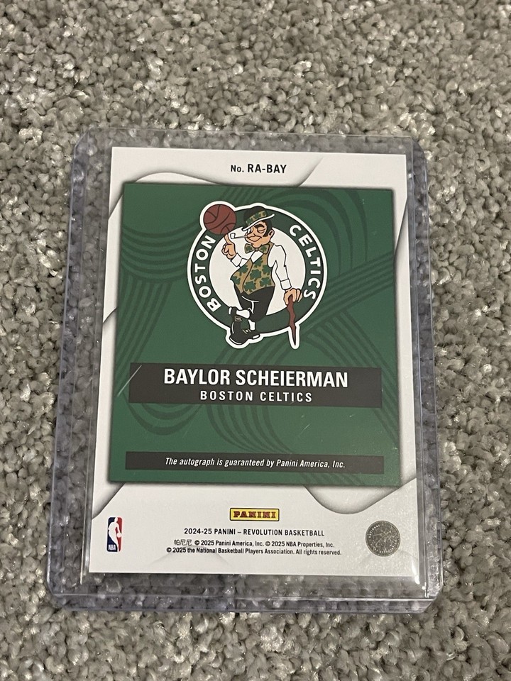2024-25 Panini Revolution Baylor Scheierman Rookie Auto Rookie RC #17 ...
