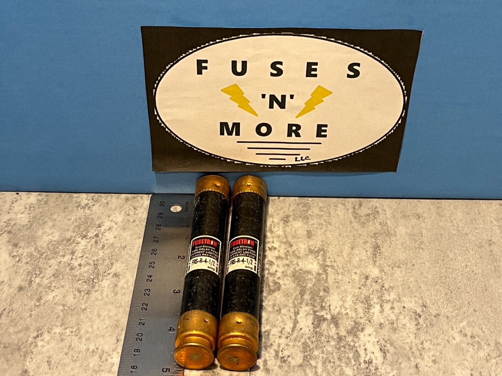 BUSSMANN FUSETRON FRS-R-4-1/2- 4-1/2AMP, 600V, CLASS RK5 FUSES- LOT OF ...