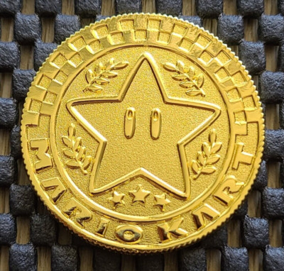 Nintendo Super Mario Coin Kart 8 Deluxe Switch Medal Rare Promo SUPER ...