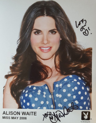 ALISON WAITE signed PLAYBOY MISS MAY 2006 8x10 HEADSHOT PHOTO | eBay