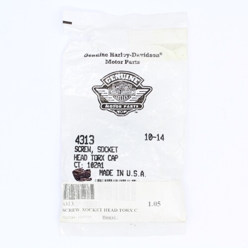 Harley-Davidson Socket Head Star Cap Screw Part Number - 4313 | eBay