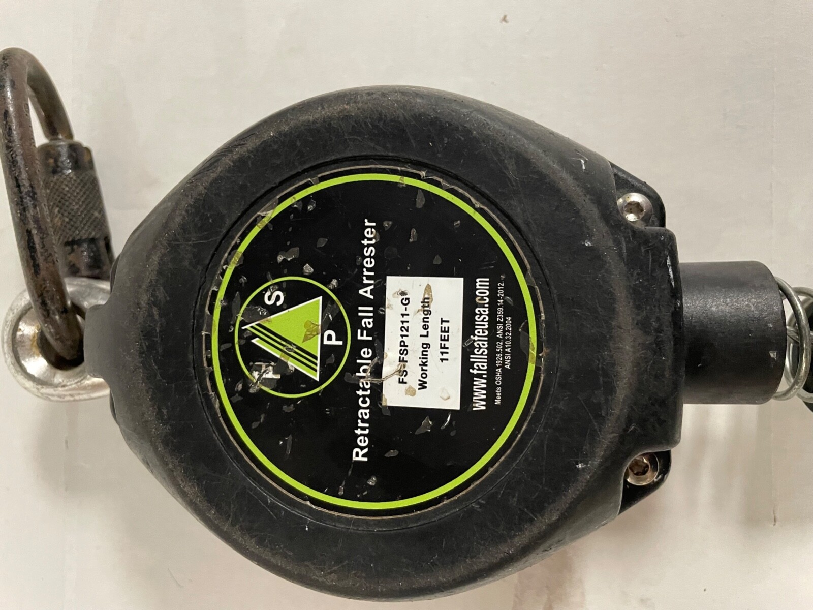 Safe Waze Fall Safe Swivel Retractable Fall Arrester FS-FSP1211-G 11 ...