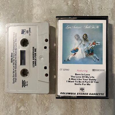 Cassette Lynn Anderson Smile For Me Country 1974 CBS Columbia Records ...