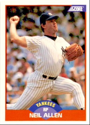 1989 Score #375 Neil Allen Pitcher New York Yankees FREE shipping | eBay
