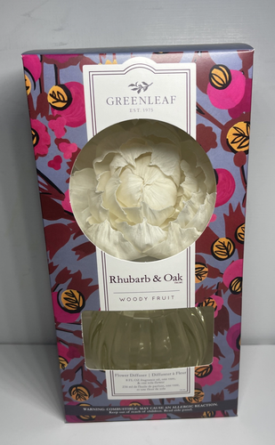Greenleaf Flower Diffuser Rhubarb & Oak Woody Fruit - Made in The USA ...