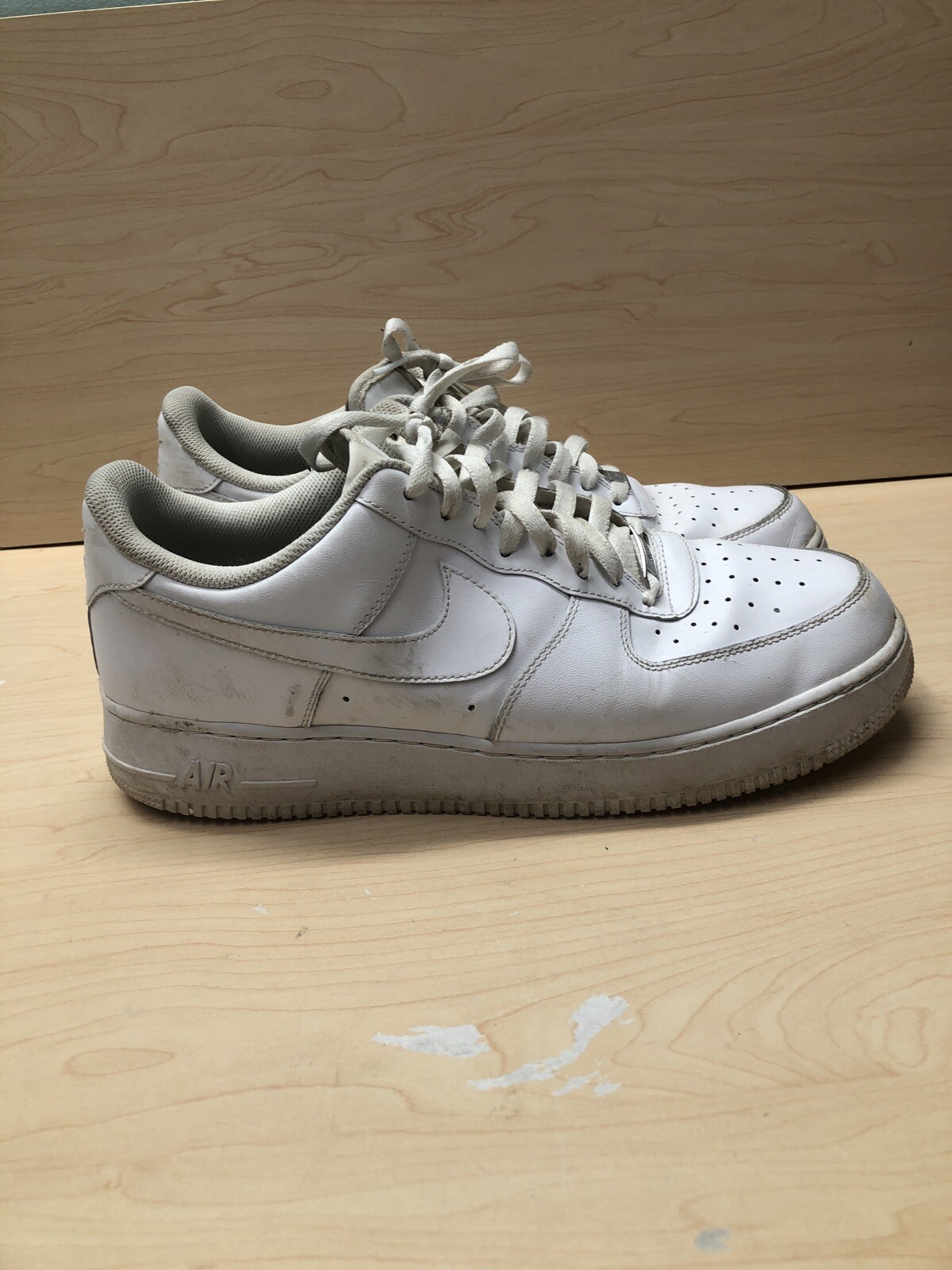 Nike Men's Air Force 1 Low Triple White Sneakers 316122 111 - Men's ...