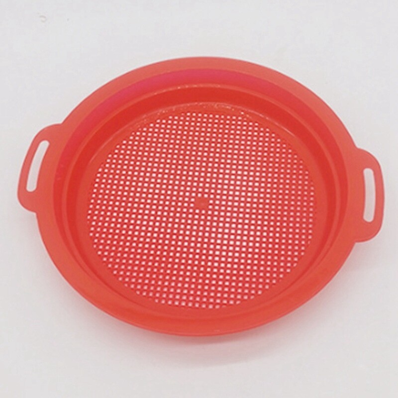 3X(4PCS Stop Sand Sifter Sieves Toy For Sand Beach 4 Pack Set Red ...