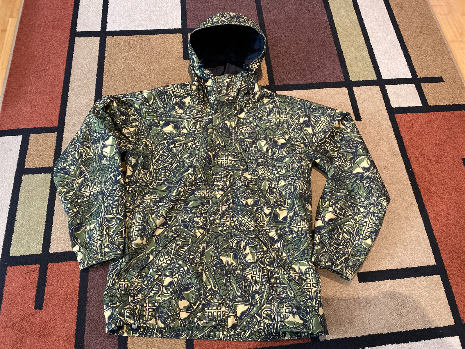 GRENADE Camo Fatigue Project Green Snowboard Ski Coat Mens Large | eBay