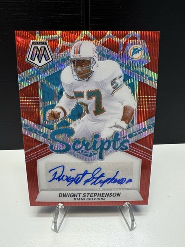 2024 Mosaic Football Dwight Stephenson Red Scripts Auto #SC-DSN Miami ...