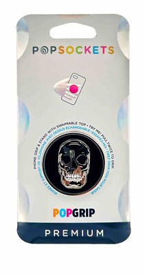 PopSockets Premium Enamel Metal Cranium Skull PopSocket Pop Socket ...