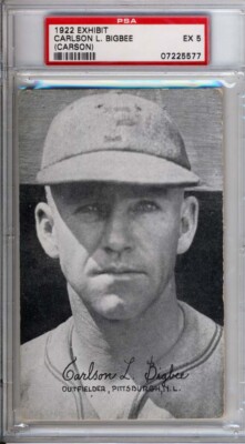 1922 Exhibits,Bigbee,Pittsburgh Pirates,PSA5,Only 2 Higher | eBay
