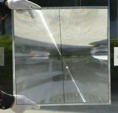 Square 300X300MM PMMA Plastic Fresnel lens Solar concentrator Plane ...