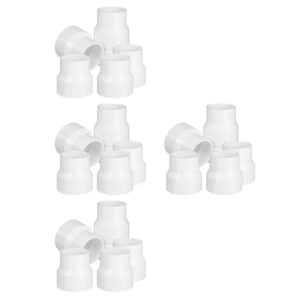 6pcs Duct Reducer: 2 Inch X 1-1/2 Inch Pvc Reducer Coupling Adapter ...